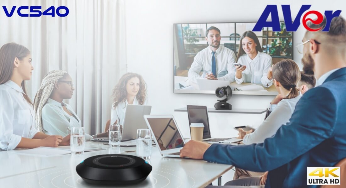 AVER VC540 - 4K Conference Camera with Bluetooth Speakerphone