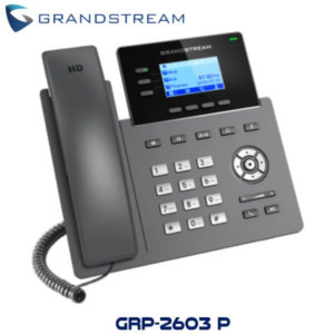 Grandstream GRP2603 P IP Phone supports 6 SIP accounts and 3 lines