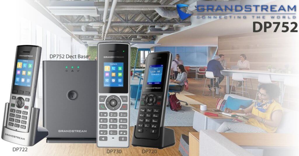Grandstream DP752 Dect Base - Compatible with DP722, DP722 & DP730